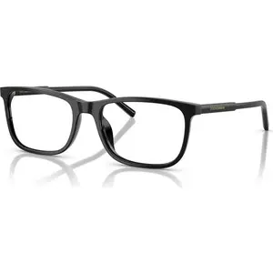 Dolce & Gabbana 53mm Rectangle Eyeglasses - Black