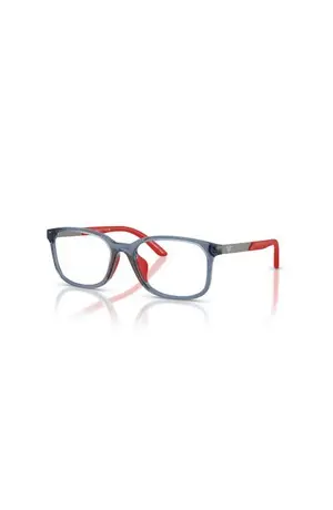 Emporio Armani 49mm Rectangle Eyeglasses - Blue