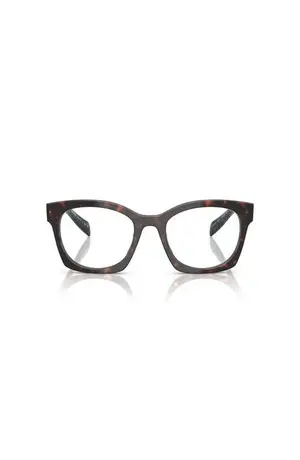 Prada 52mm Irregular Full Rim Eyeglasses