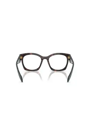 Prada 52mm Irregular Full Rim Eyeglasses