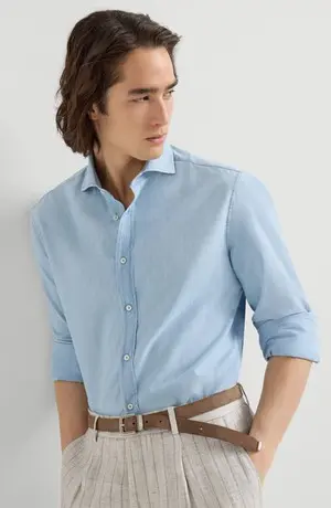 Brunello Cucinelli Chambray Shirt