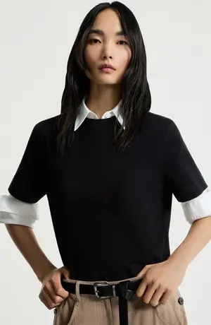 Brunello Cucinelli Jersey T-shirt - Black