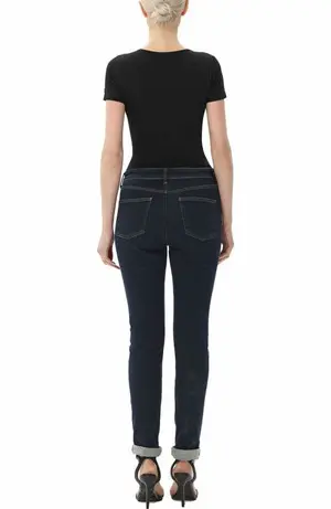 KIMI + KAI Sweetheart Neck Bodysuit - Black
