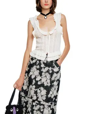 Anna Sui Victorian Pointelle Camisole