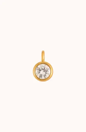JOIANA JEWELRY Hollis Bezel Drop Pendant - Gold