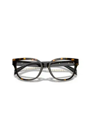 Versace 54mm Rectangle Eyeglasses - Tortoise