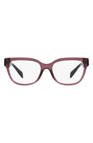 Versace Pillow Optical Eyeglasses - Transparent Violet