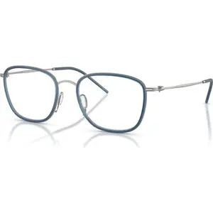 Giorgio Armani 51mm Rectangle Full Rim Optical Glasses - Grey