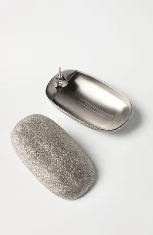 Brunello Cucinelli Shimmer Drop Earrings - Silver