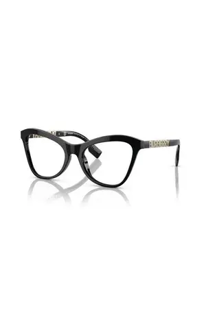 Burberry 54mm Cat Eye Optical Glasses - Black