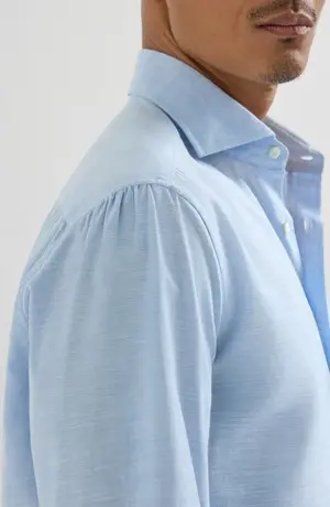 Brunello Cucinelli Oxford Shirt - Azure