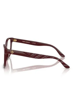 Tory Burch 55mm Oval Optical Glasses - Red
