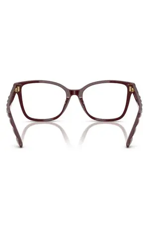 Tory Burch 55mm Oval Optical Glasses - Red
