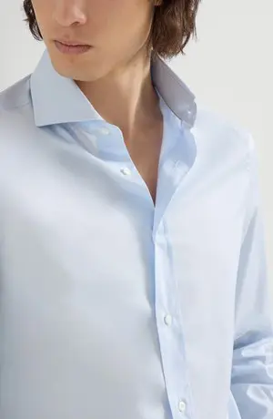 Brunello Cucinelli Twill Shirt - Azure