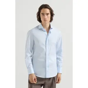 Brunello Cucinelli Twill Shirt - Azure
