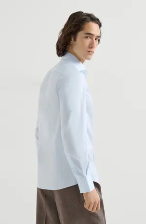 Brunello Cucinelli Twill Shirt - Azure