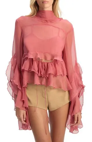 Bardot Cut Out Blouses