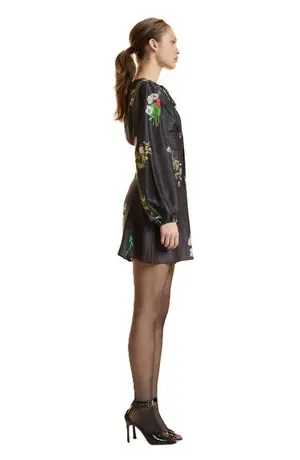 Cynthia Rowley Printed Lurex Mini Dress