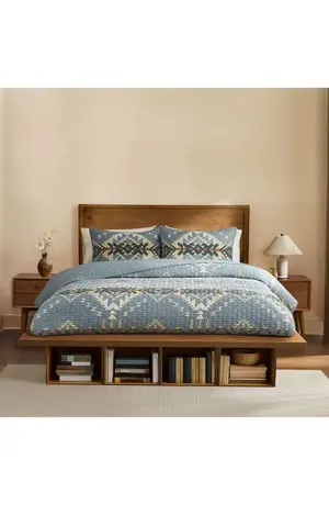 Pendleton Bridge Creek Coverlet & Pillow Shams Set - Silver Blue