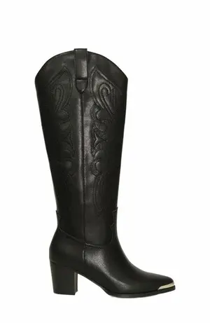 BELLE & BLOOM Rebelle Knee High Western Boot