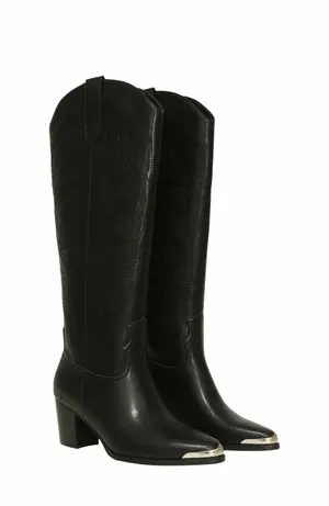 BELLE & BLOOM Rebelle Knee High Western Boot
