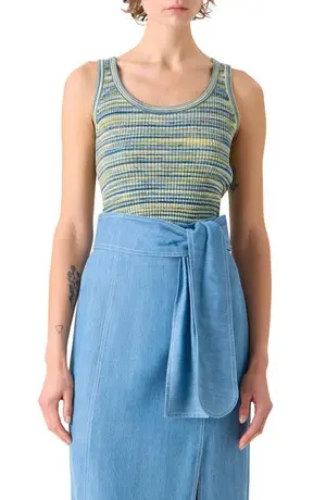 Akris Space Dye Merino Wool Sweater Tank