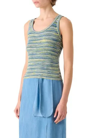 Akris Space Dye Merino Wool Sweater Tank