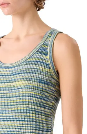 Akris Space Dye Merino Wool Sweater Tank