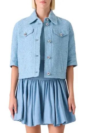 Akris Cotton-blend Bouclé Jacket