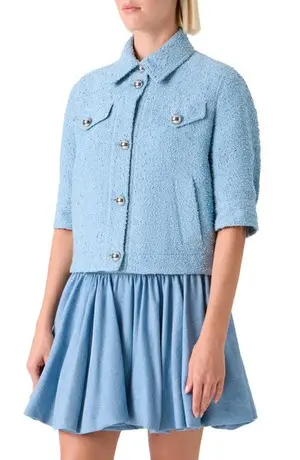 Akris Cotton-blend Bouclé Jacket