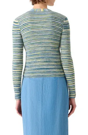 Akris Space Dye Merino Wool Cardigan