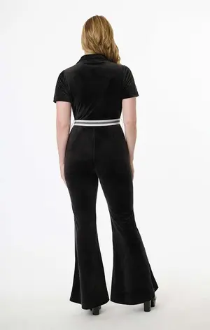 SMAK PARLOUR Belted Flare Jumpsuit