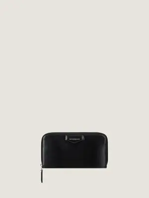 Givenchy Antigona Zipped Wallet In Box Leather - Multicolor