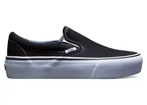 VANS Classic Slip-on Platform Sneakers - Black