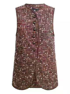 Etro Tweed Buttoned Waistcoat