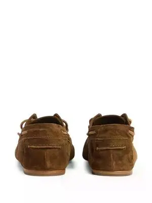 Dsquared2 Suede Boat Shoes - Brown