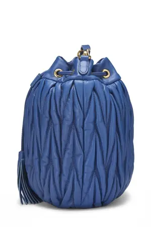 Miu Miu Nappa Leather Convertible Bucket Bag