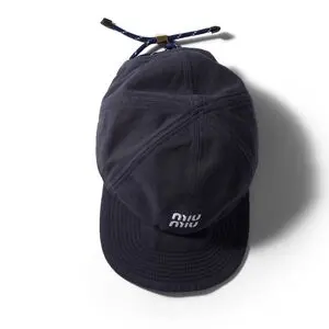 Miu Miu Denim Baseball Cap - Navy