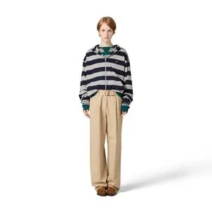 Miu Miu Striped Jersey Hoodie