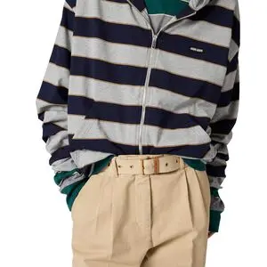 Miu Miu Striped Jersey Hoodie
