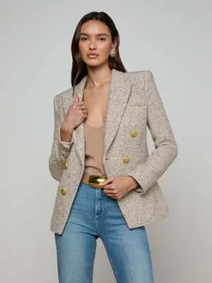 L'Agence Kyomi Tweed Blazer
