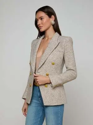 L'Agence Kyomi Tweed Blazer