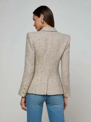 L'Agence Kyomi Tweed Blazer