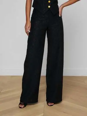 L'Agence Livvy Lace Trouser - Black