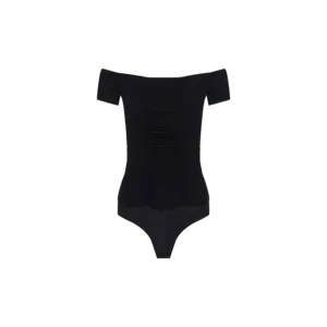 L'Agence Baliegh Ruched Bodysuit - Black
