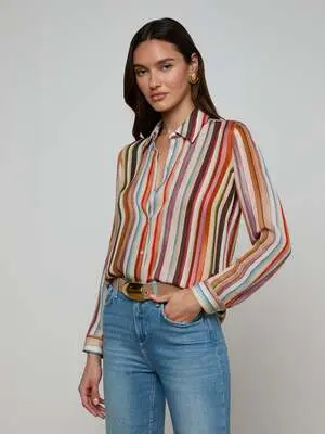 L'Agence Nina Silk Blouse