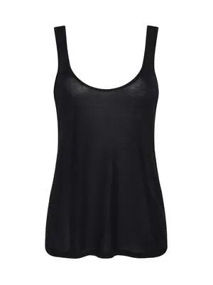 L'Agence Celia Scoopneck Tank Top - Black
