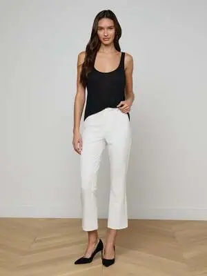 L'Agence Celia Scoopneck Tank Top - Black