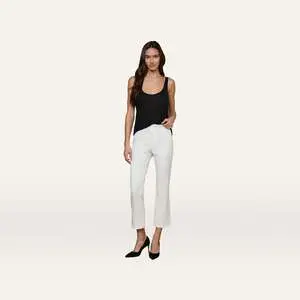 L'Agence Celia Scoopneck Tank Top - Black