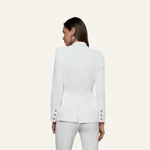 L'AGENCE Aven Wrap Blazer - Ivory
